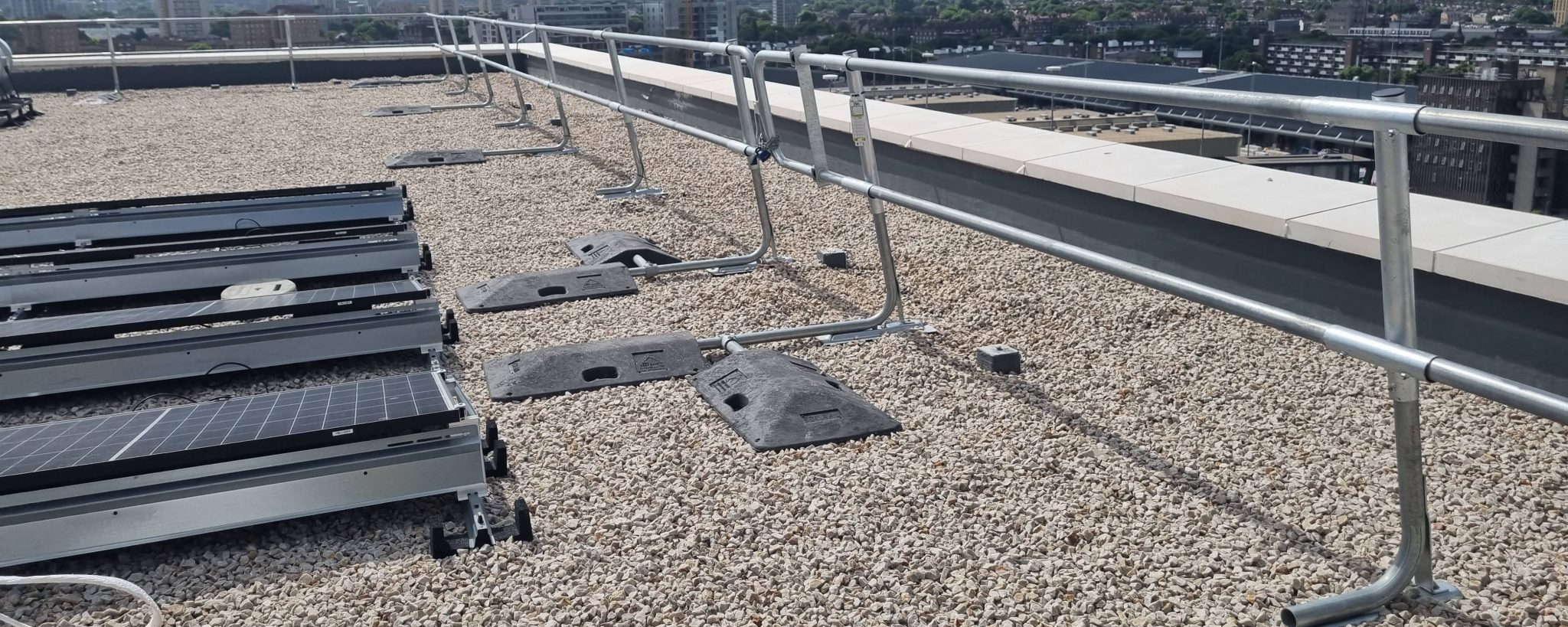 Freestanding Guardrail Systems - Bespoke Roof Safety Ltd